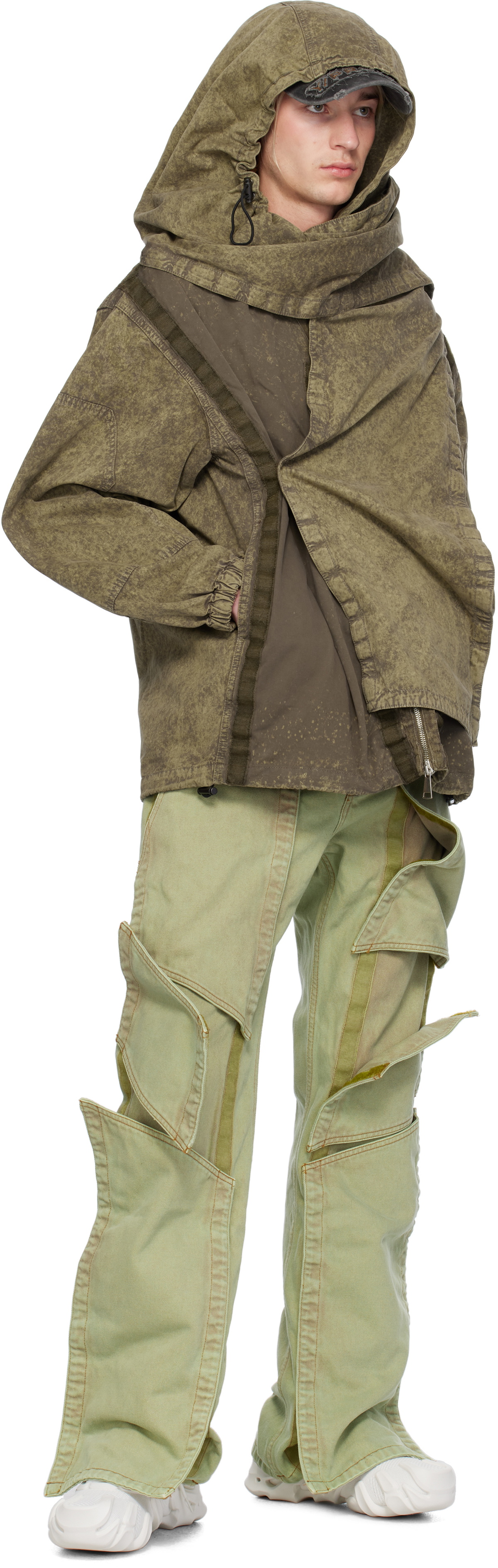 Y/Project Green Velcro Multi Panel Jeans Y/Project