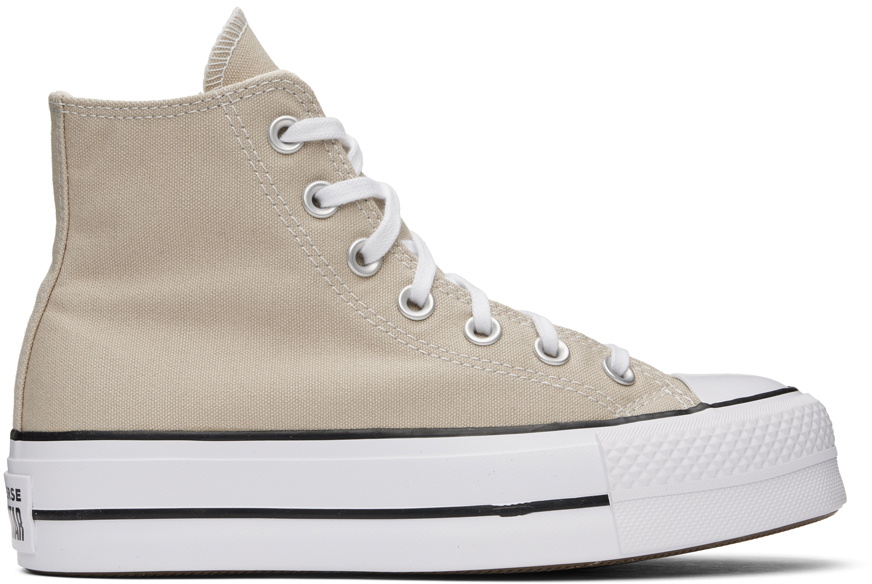 Converse Beige Chuck Taylor All Star Lift Platform Sneakers Converse
