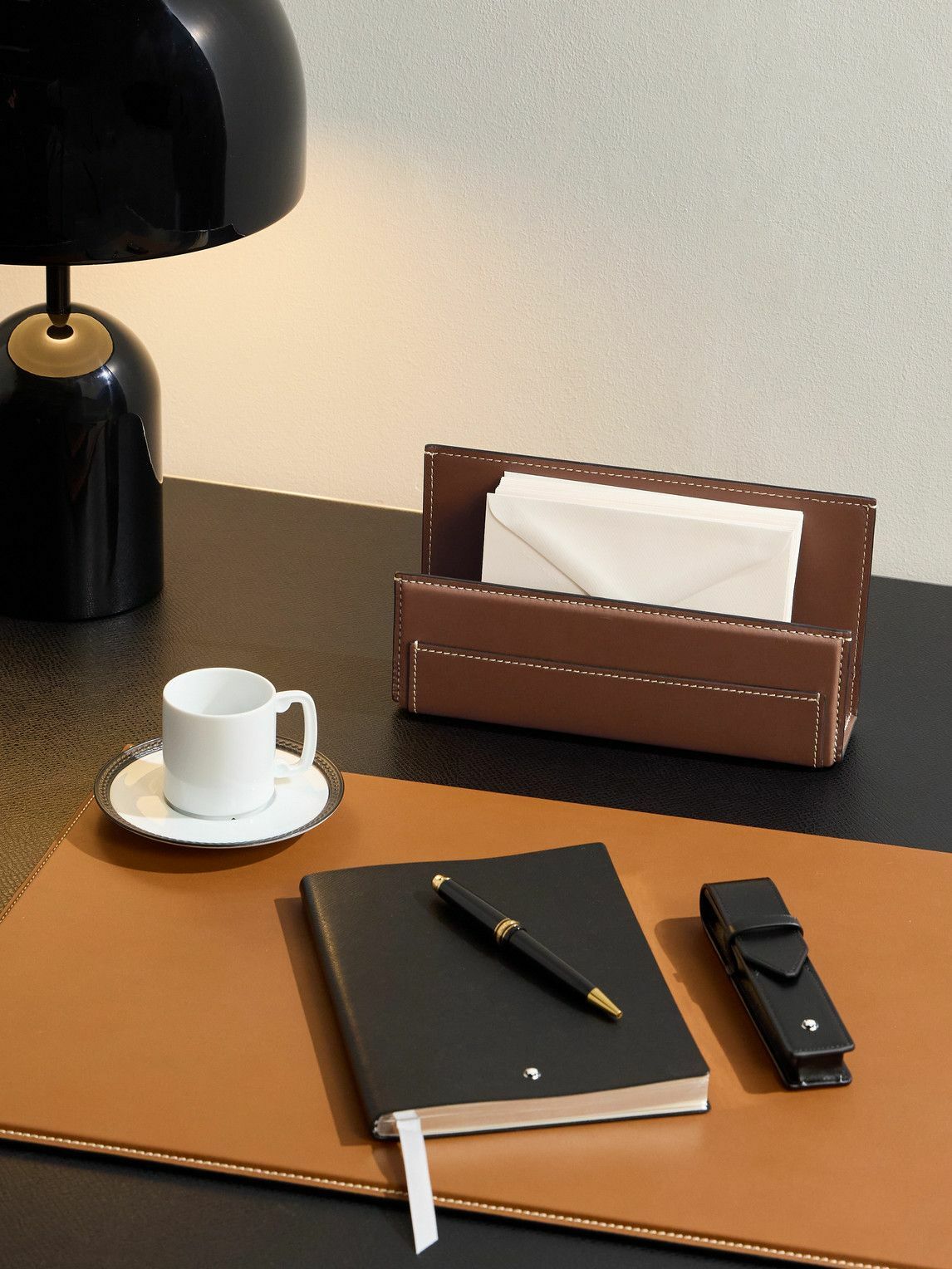 Ralph Lauren Home - Brennan Leather Letter Rack Ralph Lauren Home