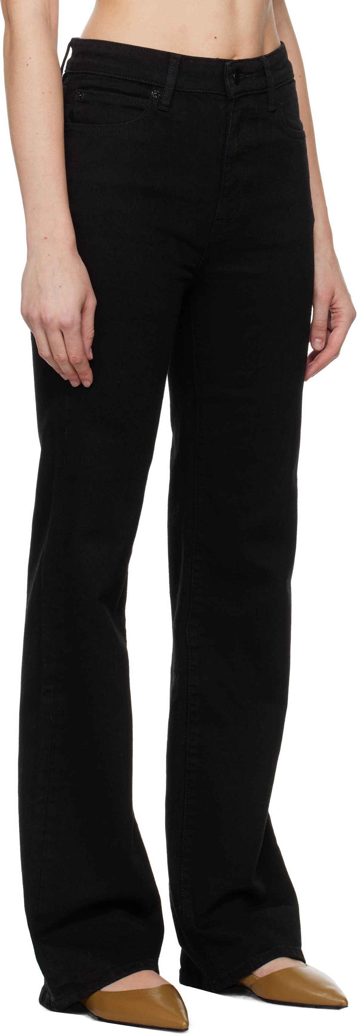 FRAME Black 'The Arrow' Jeans Frame Denim