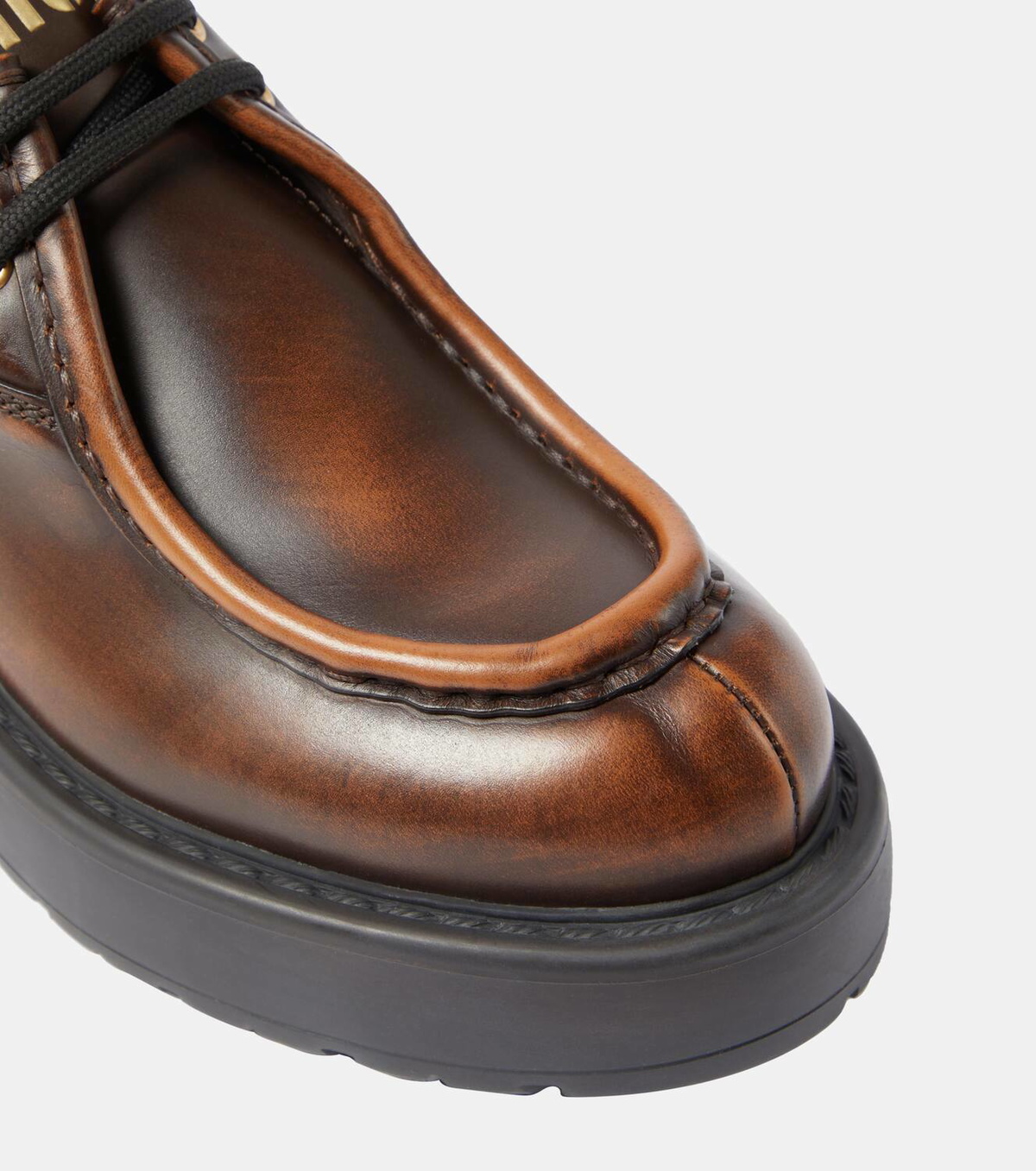 Miu Miu Leather platform brogues Miu Miu