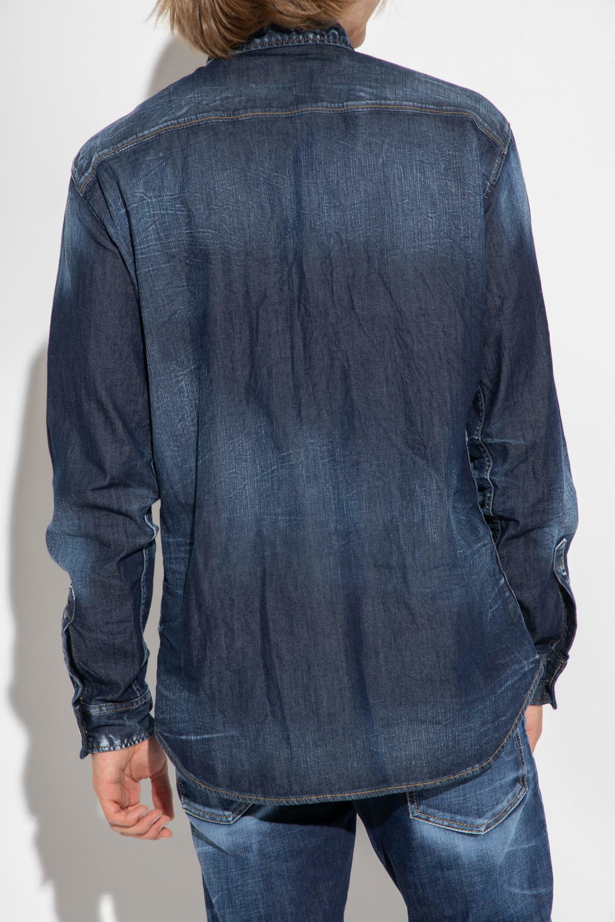 Dsquared2 Denim Shirt With Logo Dsquared2