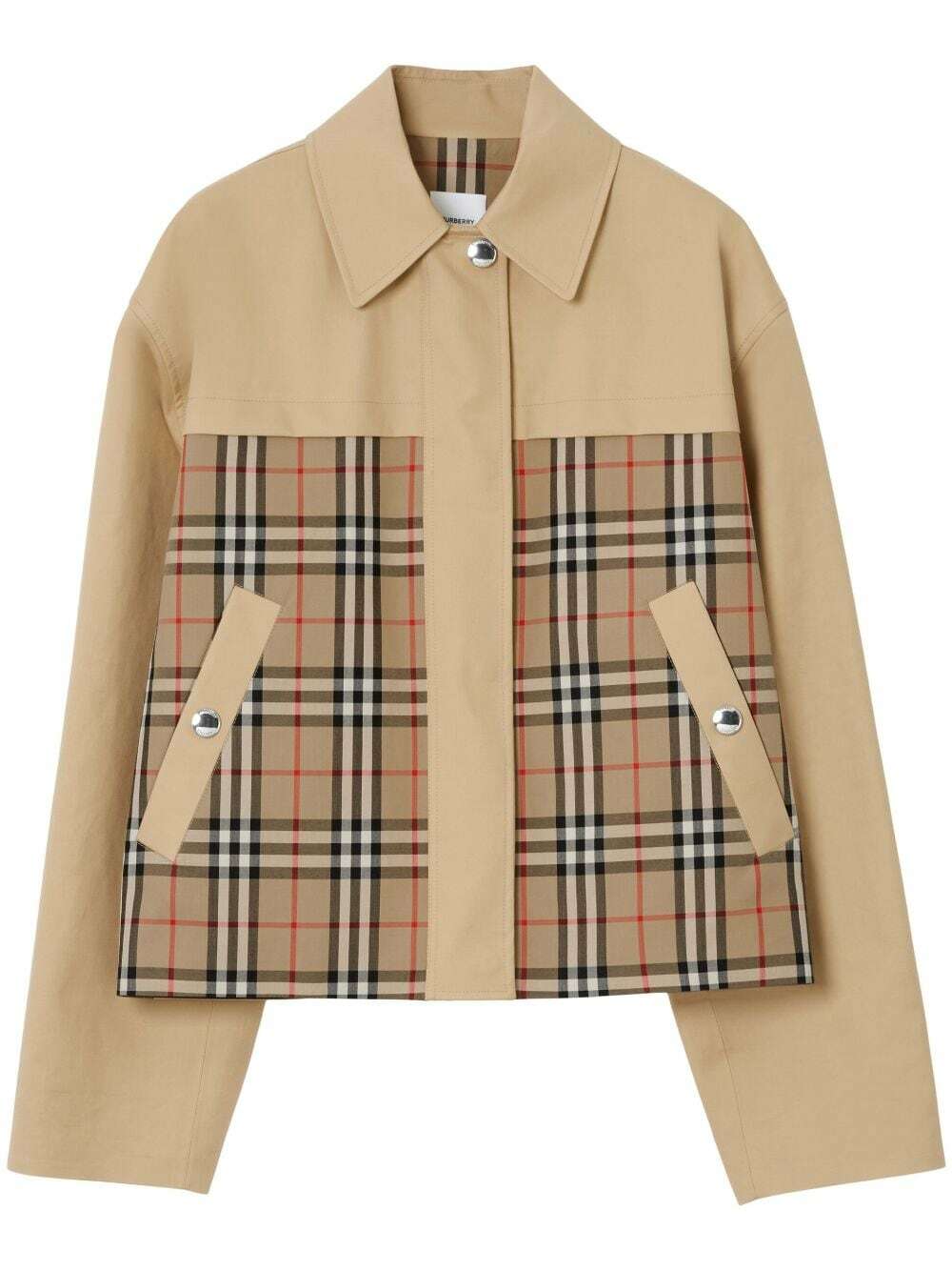 BURBERRY - Check Motif Short Jacket Burberry