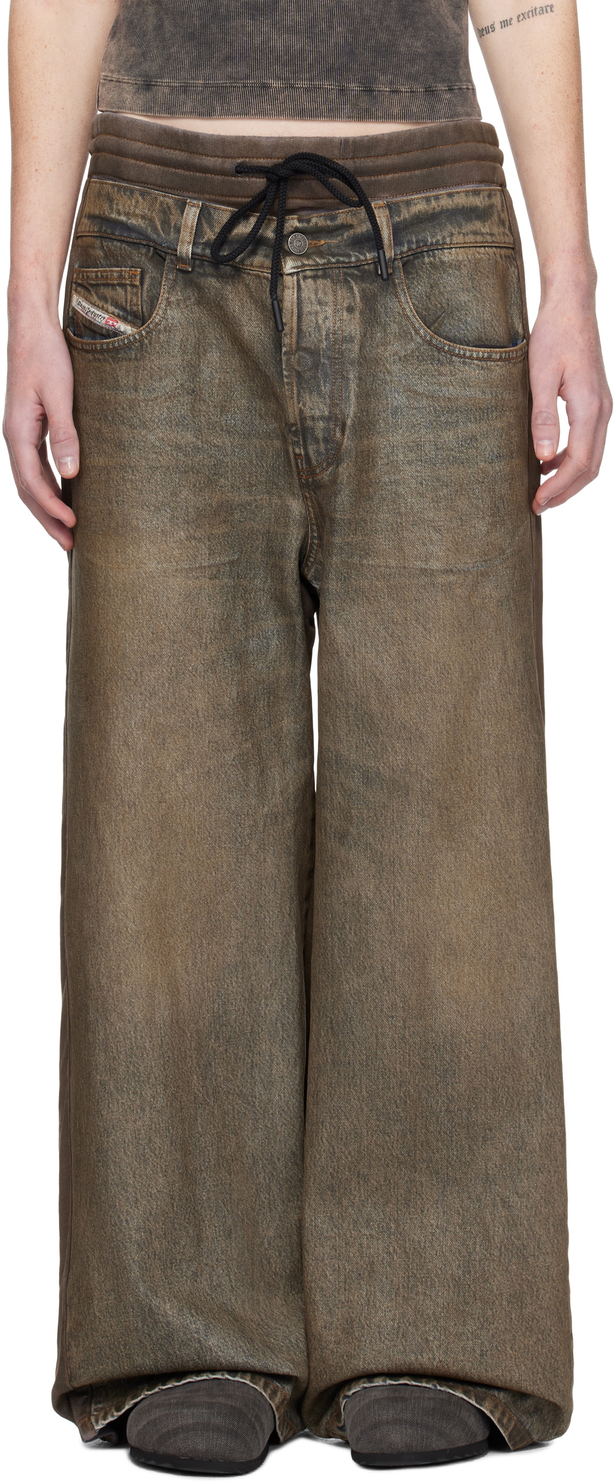 Diesel Brown D-Cali-S Jeans Diesel