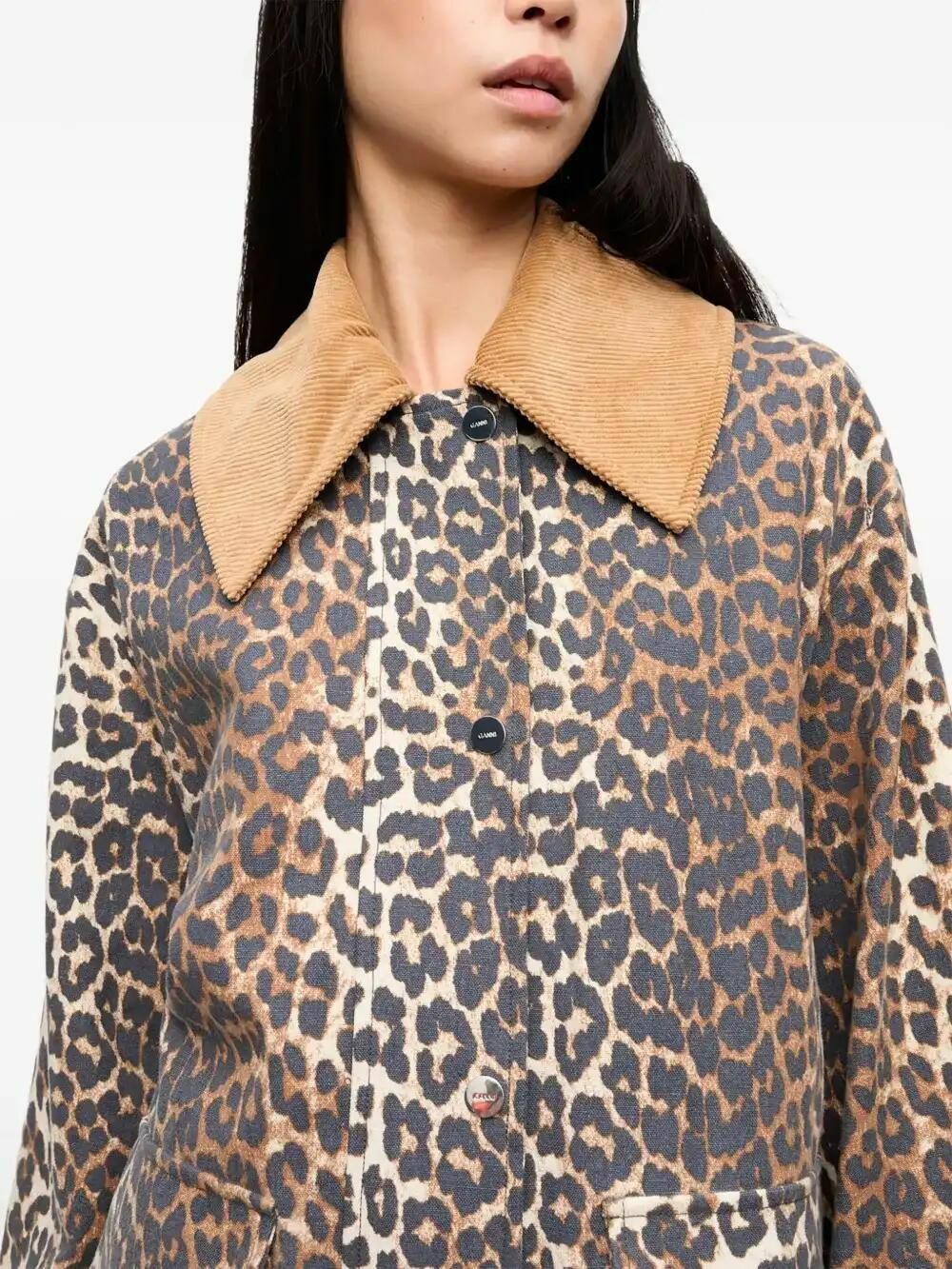GANNI Leopard-Print Jacket GANNI