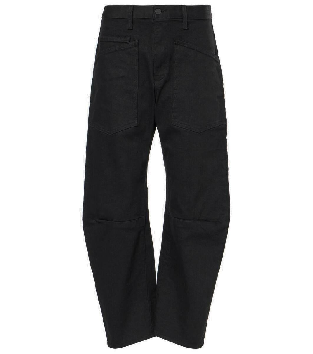 Nili Lotan Shon high-rise barrel-leg jeans Nili Lotan