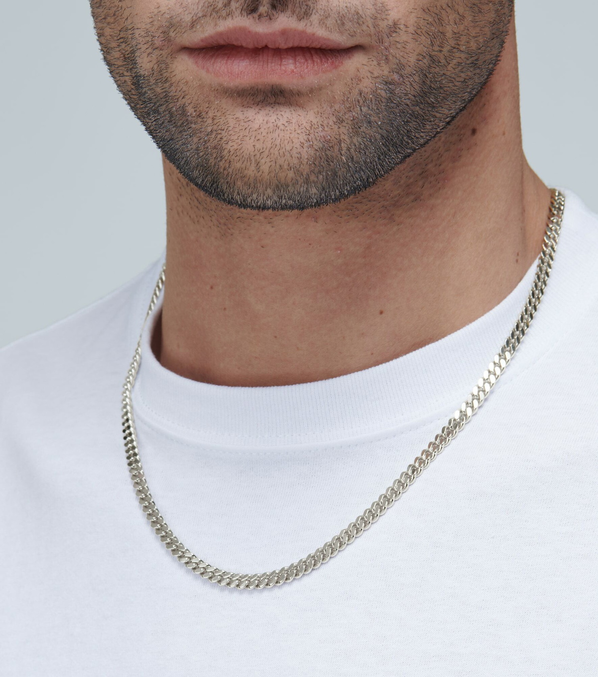 Tom Wood - Rhodium-plated chain necklace Tom Wood