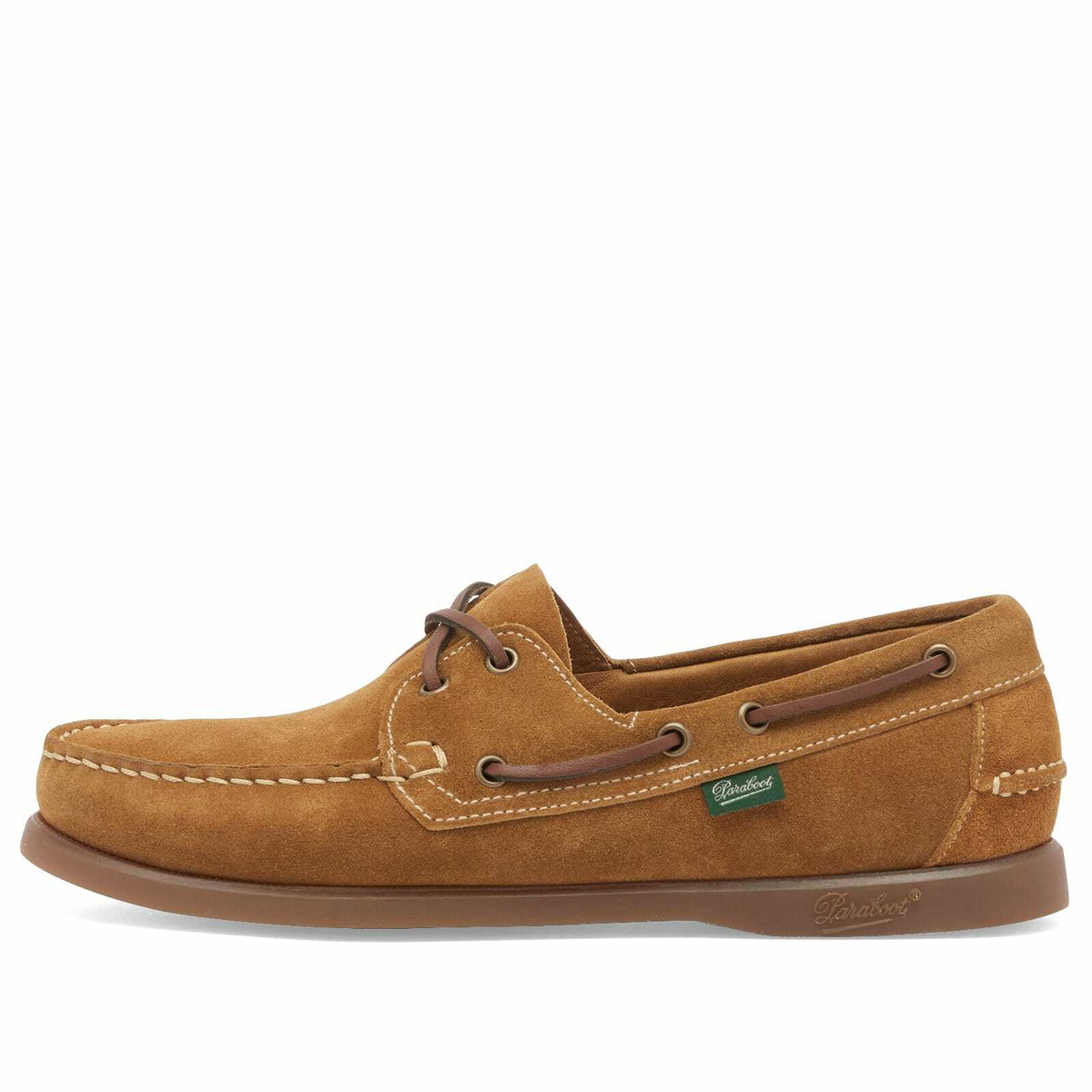 Paraboot Women's Barth Velvet Boat Shoe in Fawn Paraboot