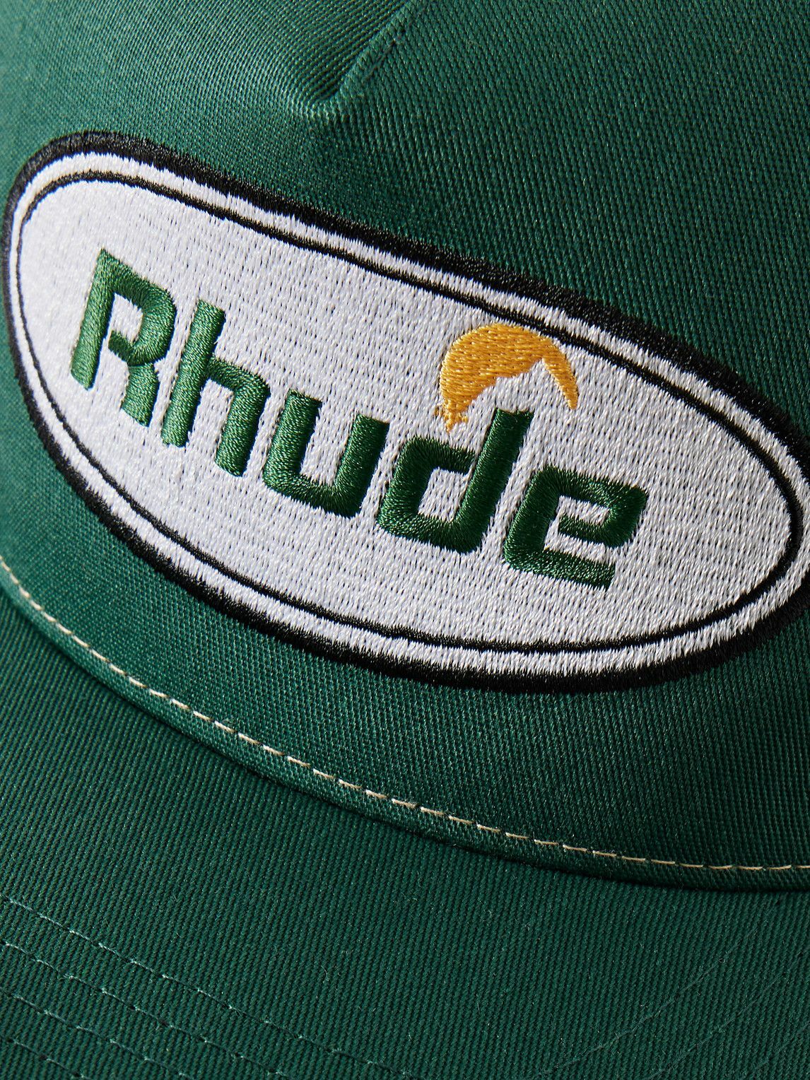 Rhude - Logo-Embroidered Canvas and Mesh Trucker Cap Rhude