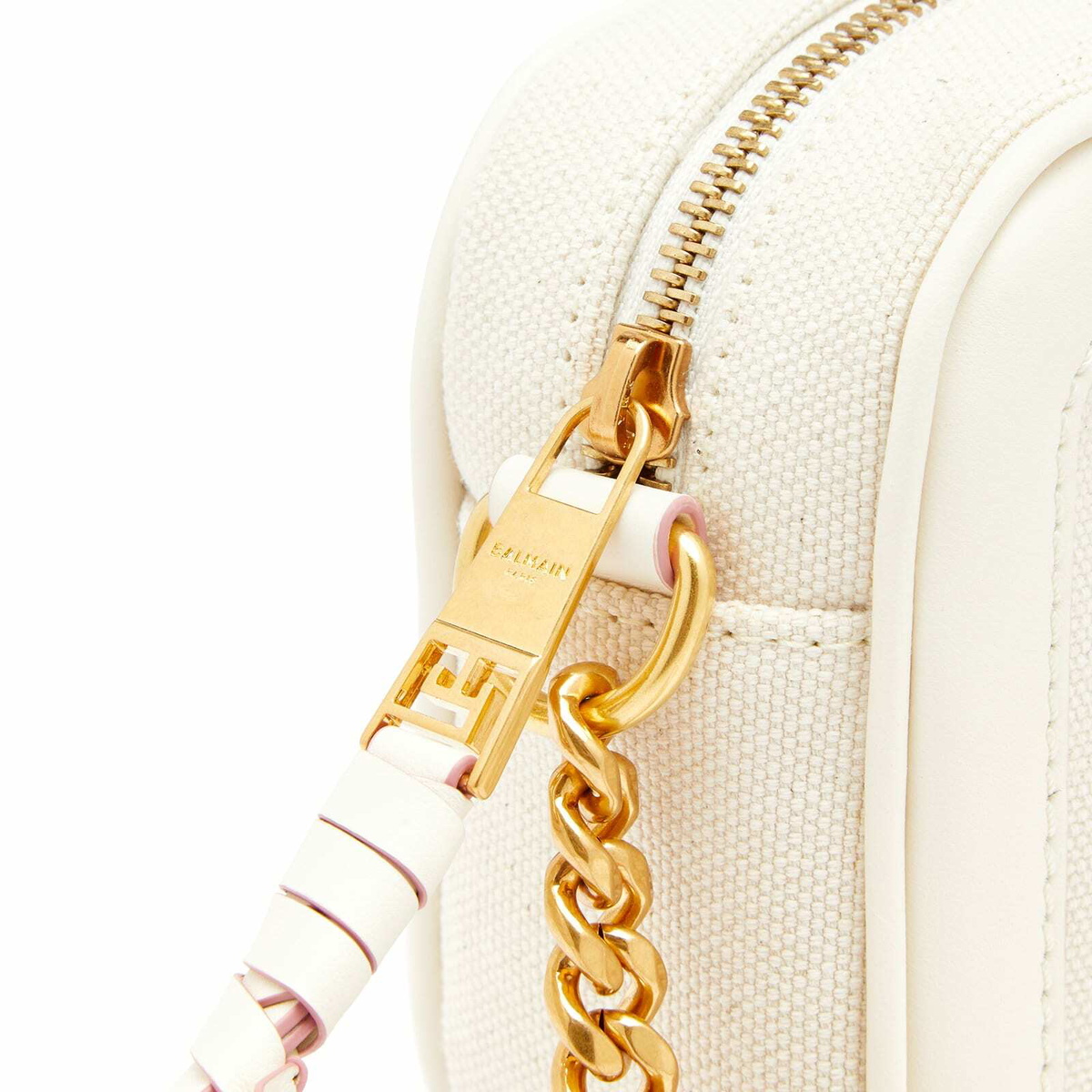 Balmain Women's B-Army Logo Camera Case Bag in Cream Balmain