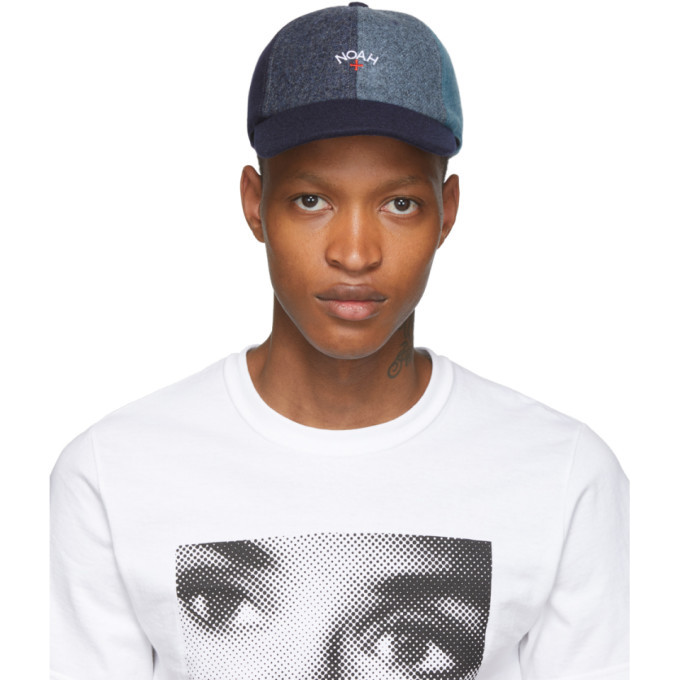 Noah NYC Blue Wool Pinwheel Cap Noah NYC