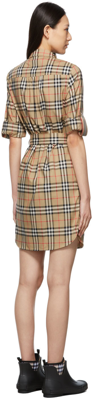 Burberry Beige Vintage Check Giovanna Dress Burberry