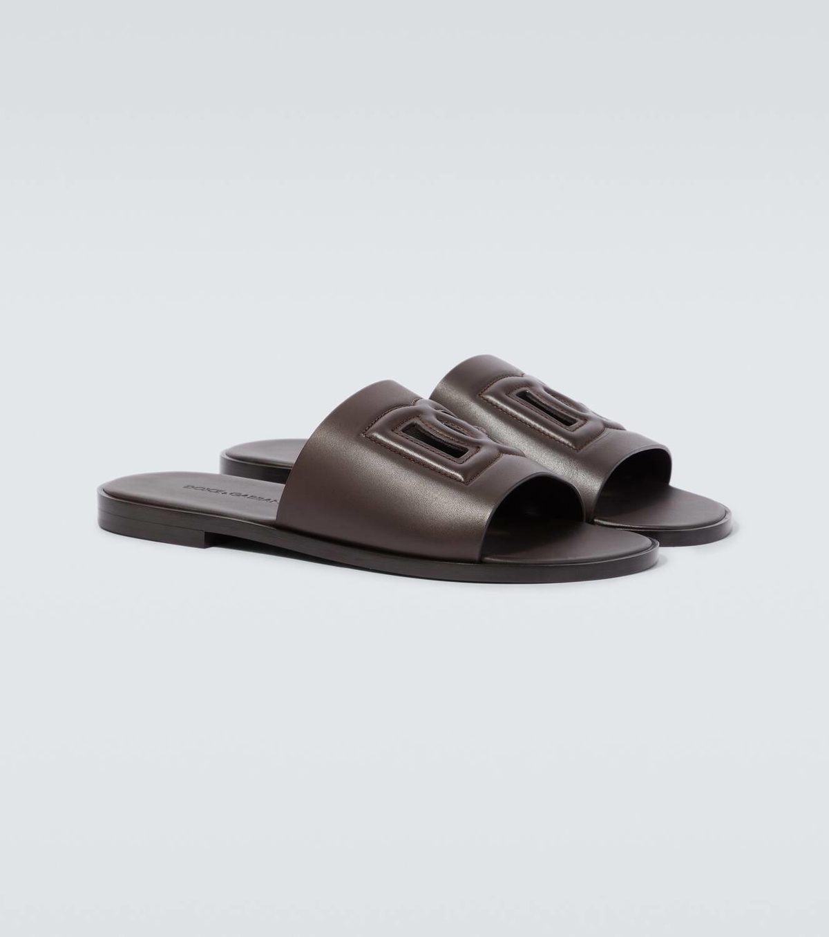Dolce&Gabbana DG leather slides Dolce & Gabbana