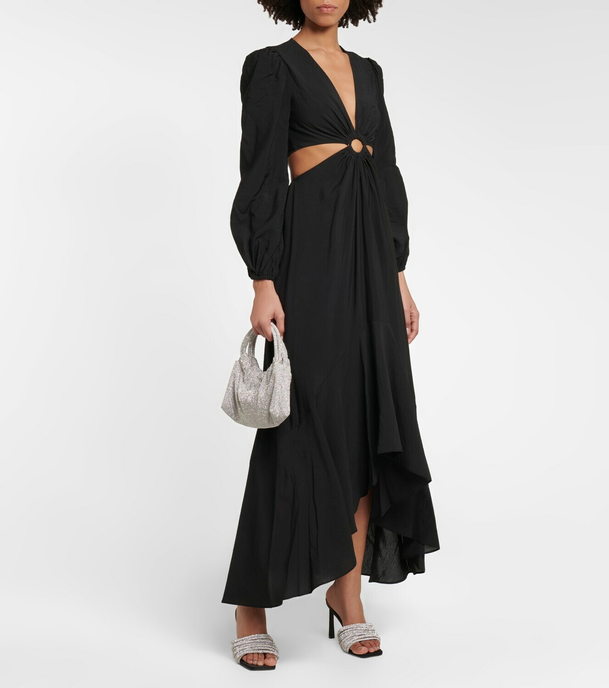 Simkhai Ellerie Mini crystal-embellished leather tote Simkhai