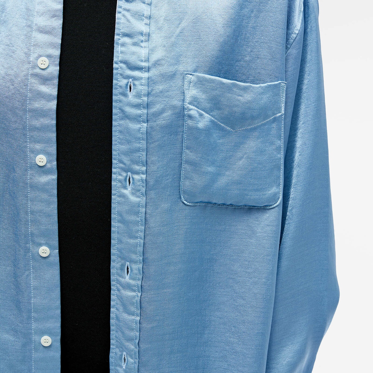 TOGA Women's Satin Shirt in Light Blue Toga Pulla