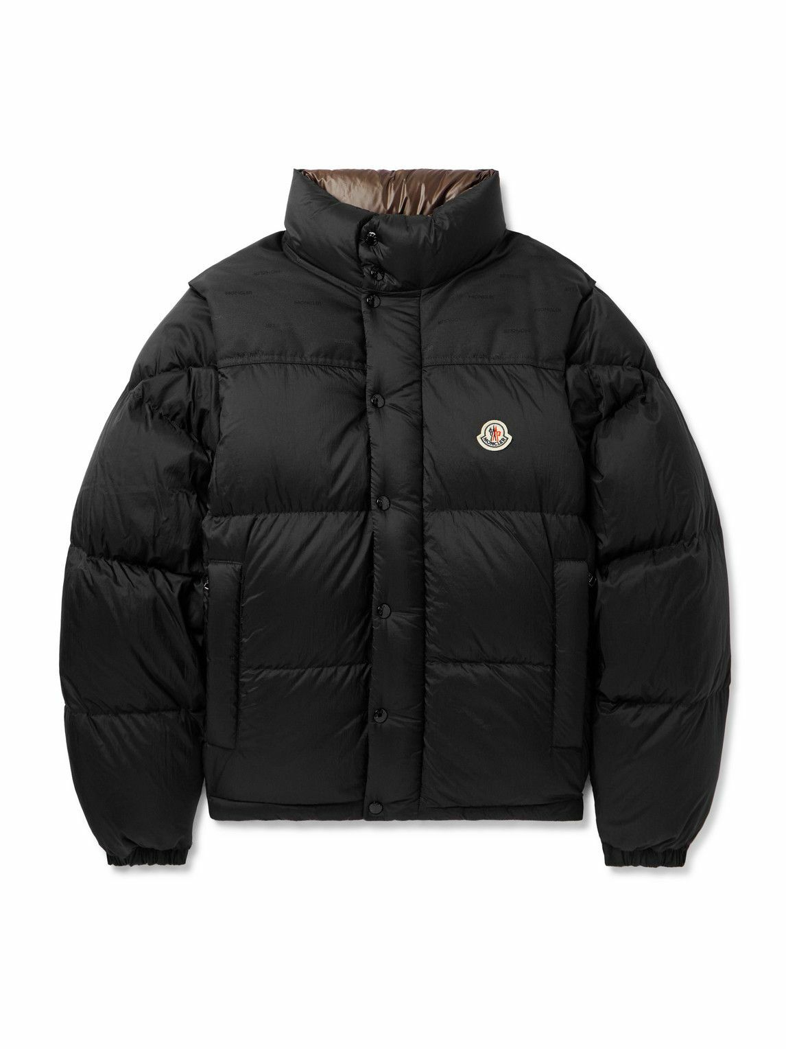 Moncler - Reversible Convertible Canvas-Trimmed Quilted Shell Down ...