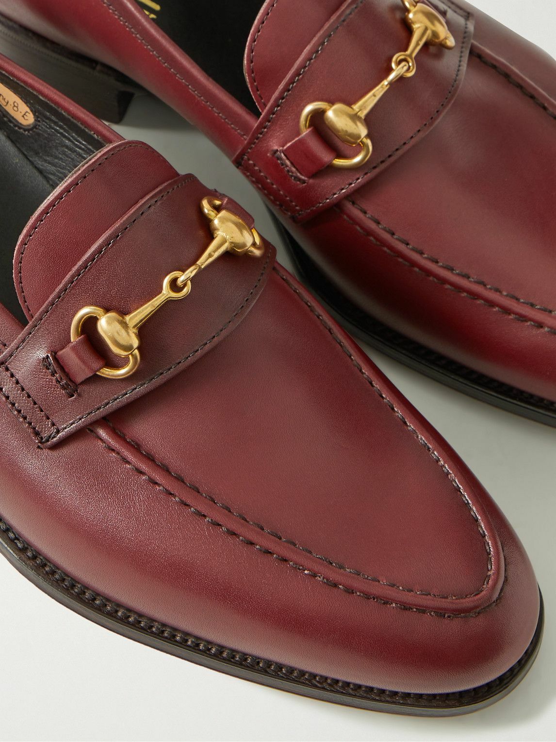 George Cleverley - Colony Horsebit Leather Loafers - Burgundy George ...