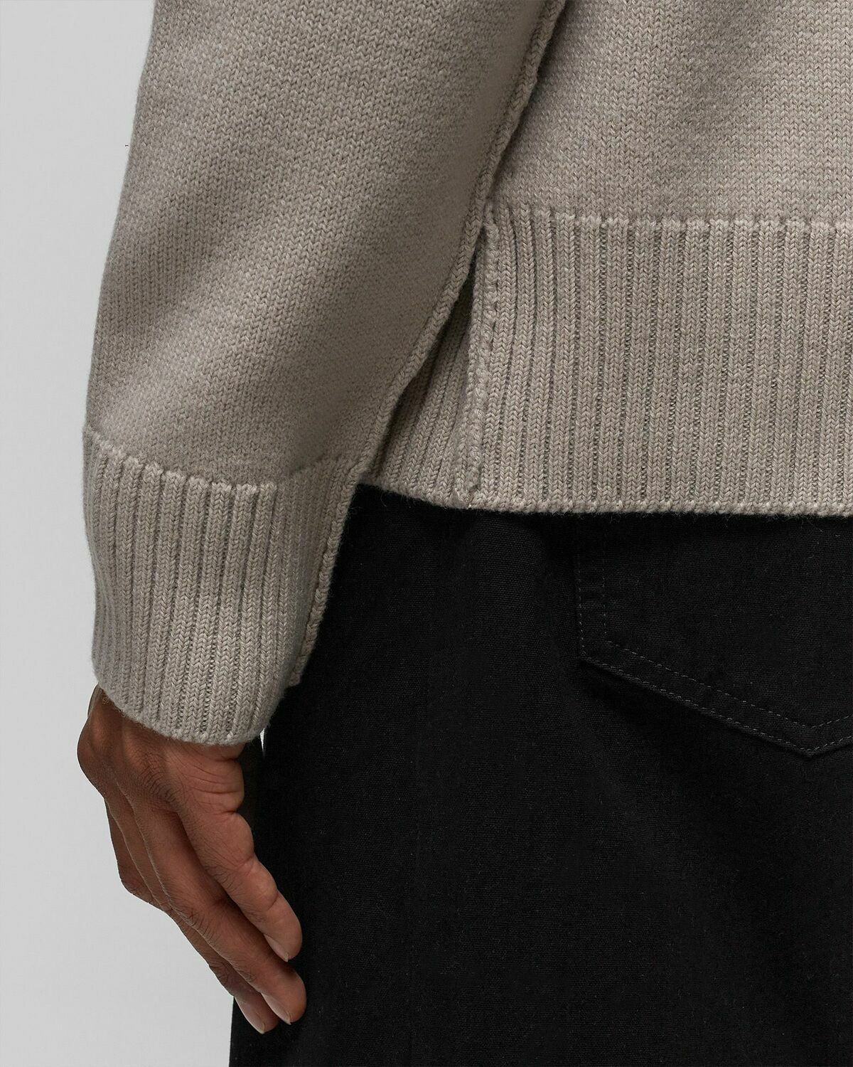 Ami Paris Off White Adc Sweater Beige Pullovers AMI