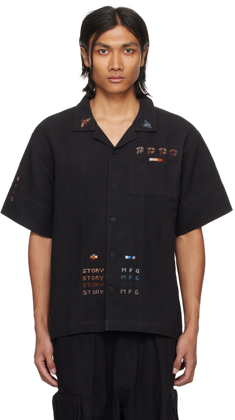 Story mfg. Black Greetings Shirt Story Mfg.