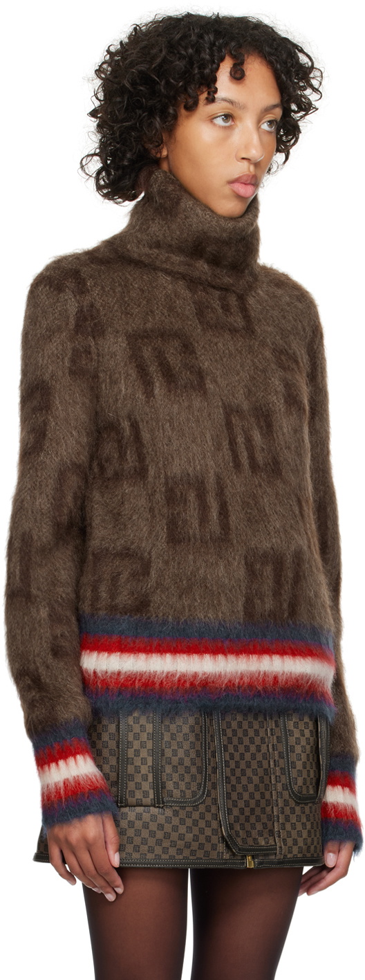 Balmain Brown Monogram Sweater Balmain