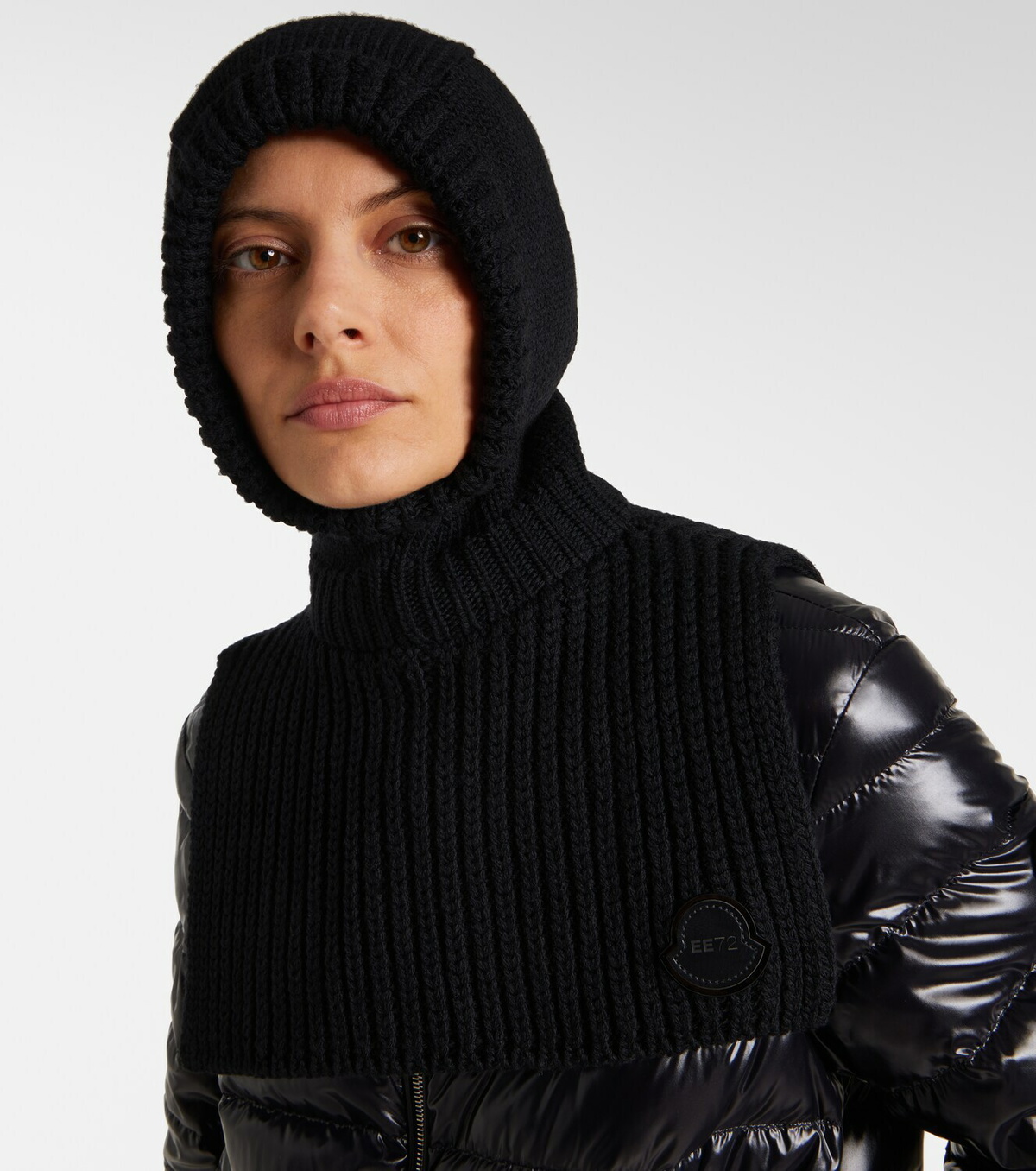 Moncler Ribbed-knit virgin wool ski mask Moncler