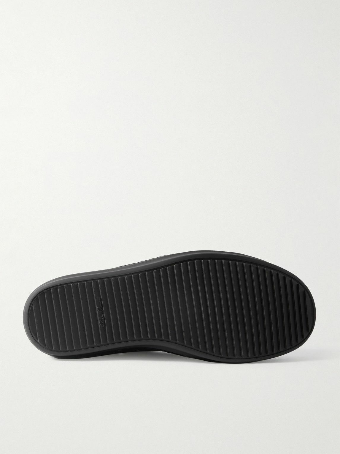 Rick Owens - Ramones Leather Sneakers - Black Rick Owens