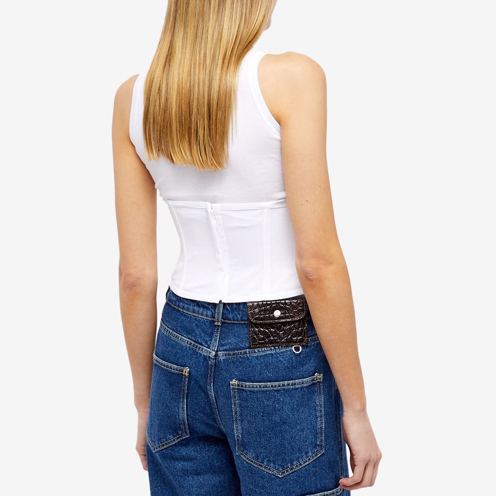 Viktoria & Woods Women's Sistine Corset Turtleneck Top in White ...
