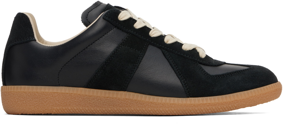 Maison Margiela Black Replica Sneakers Maison Margiela