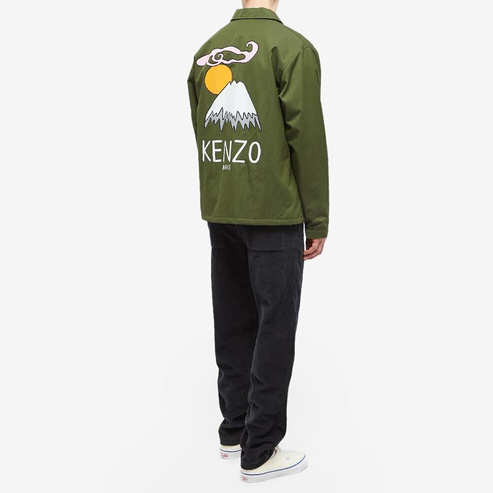 Kenzo Men's Eiffel Tower Coach Jacket in Dark Khaki Kenzo