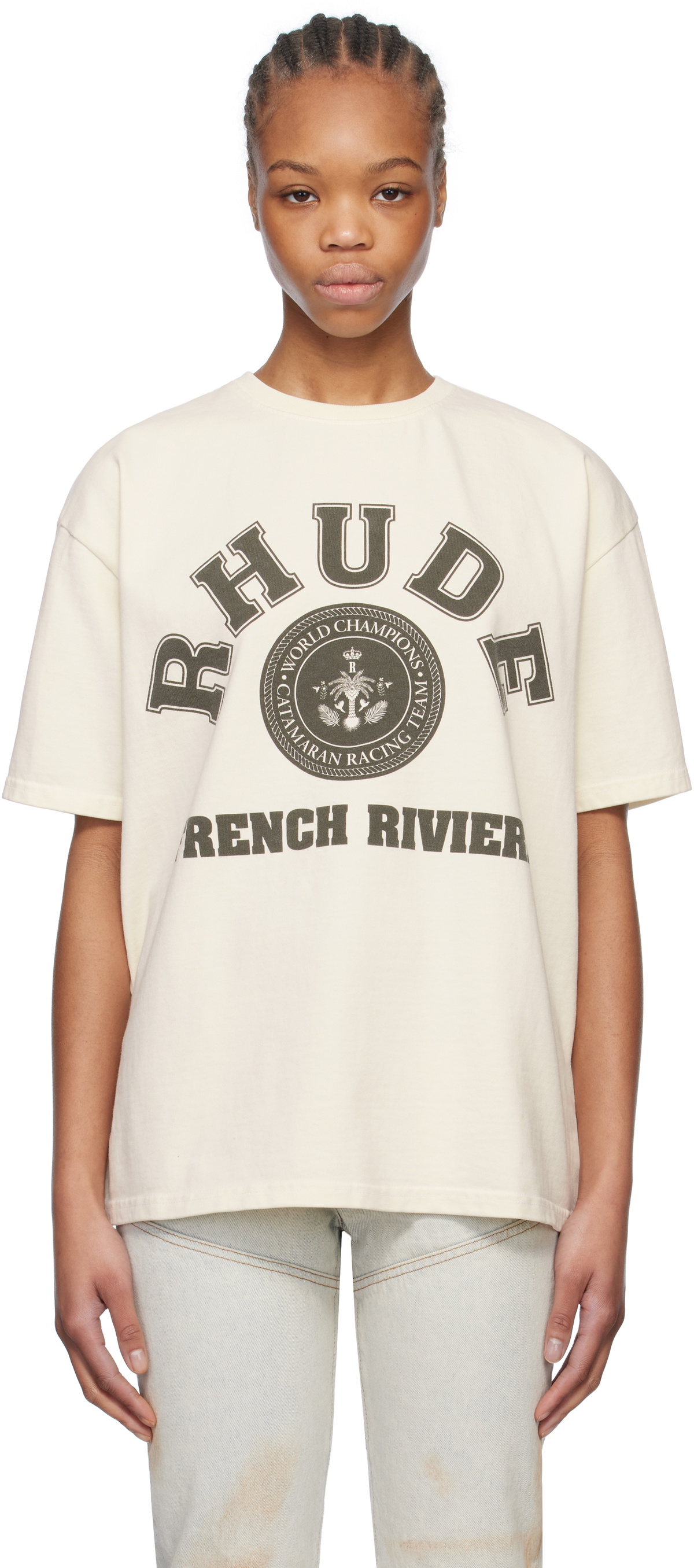 Rhude Off-White 'Rhude French Riviera' T-shirt Rhude