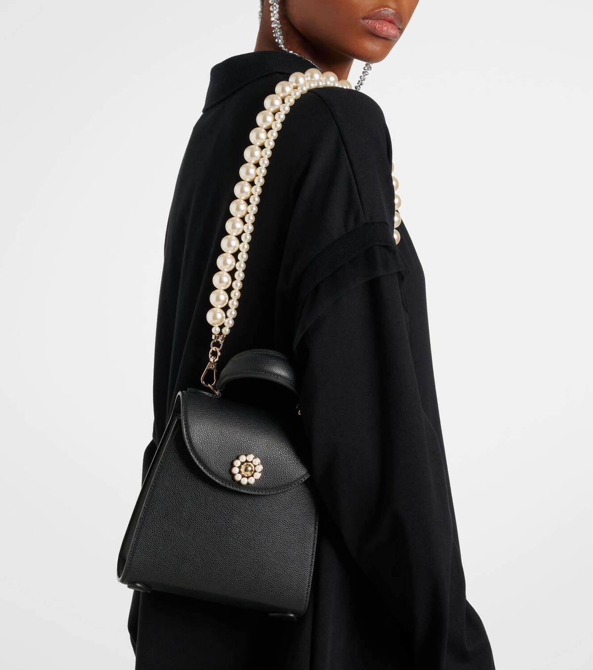 Simone Rocha Valentine Mini leather shoulder bag Simone Rocha