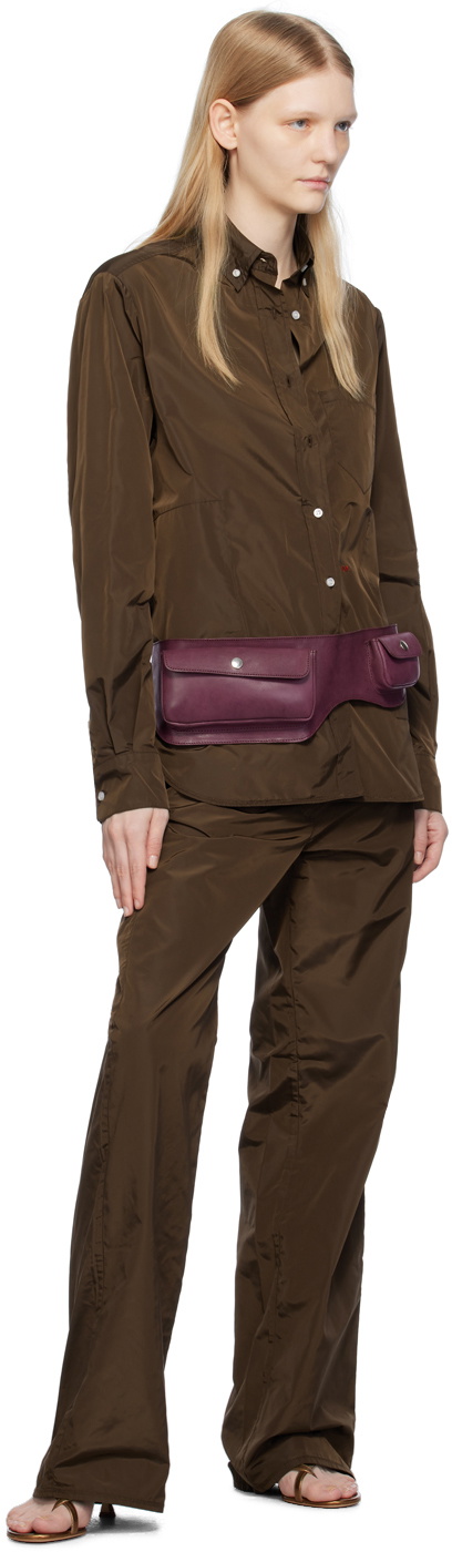 Saks Potts Brown Rosalie Shirt Saks Potts