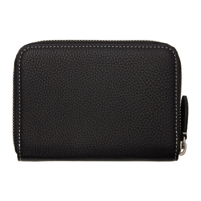 Mark Cross Black Small Grain Grace Wallet Mark Cross