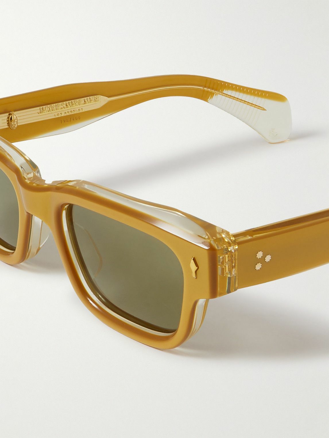 Jacques Marie Mage - Jeff Square-Frame Acetate and Gold-Tone Sunglasses ...