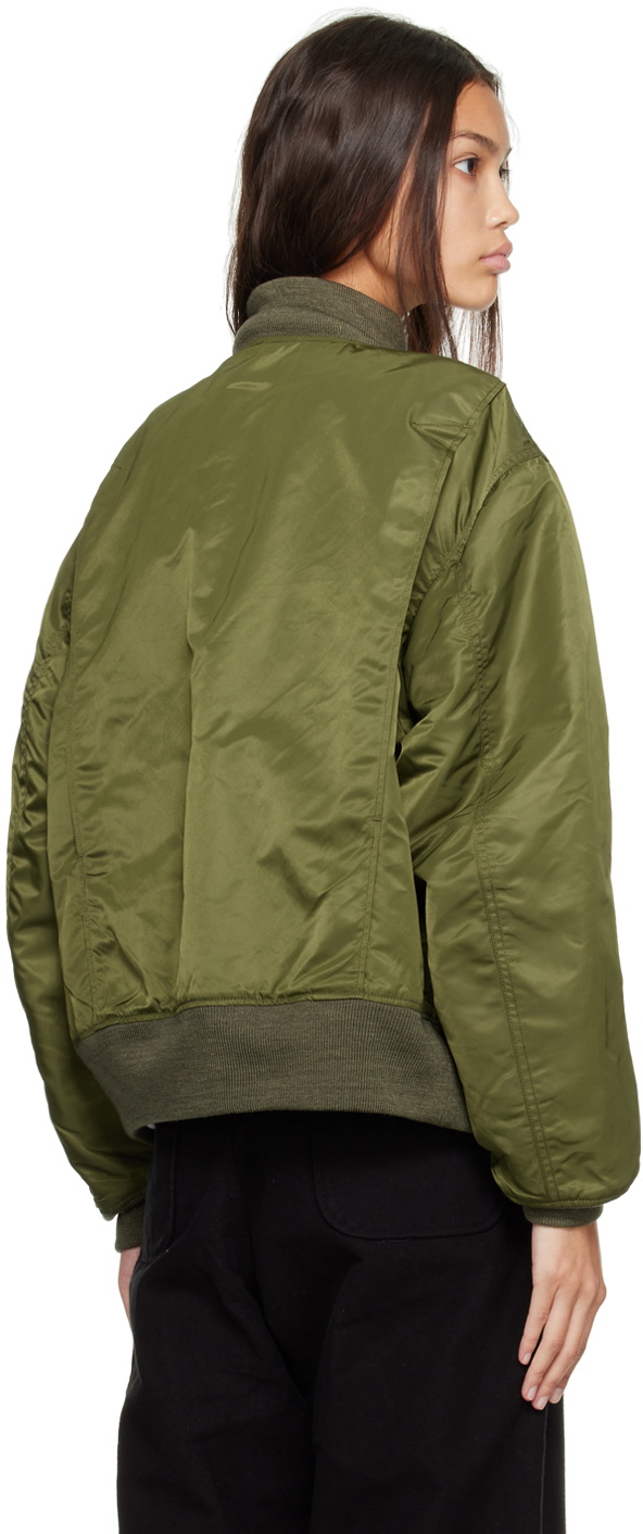 Engineered Garments Green Deck Bomber Jacket Engineered Garments