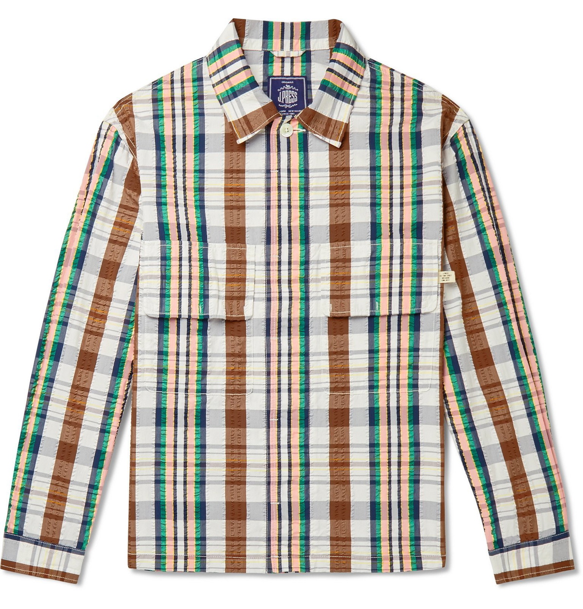 J.Press - Checked Cotton and Silk-Blend Shirt - Multi J.Press