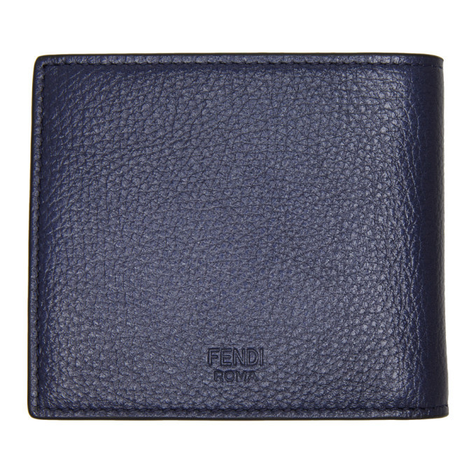 Fendi Blue Bag Bugs Bifold Wallet Fendi