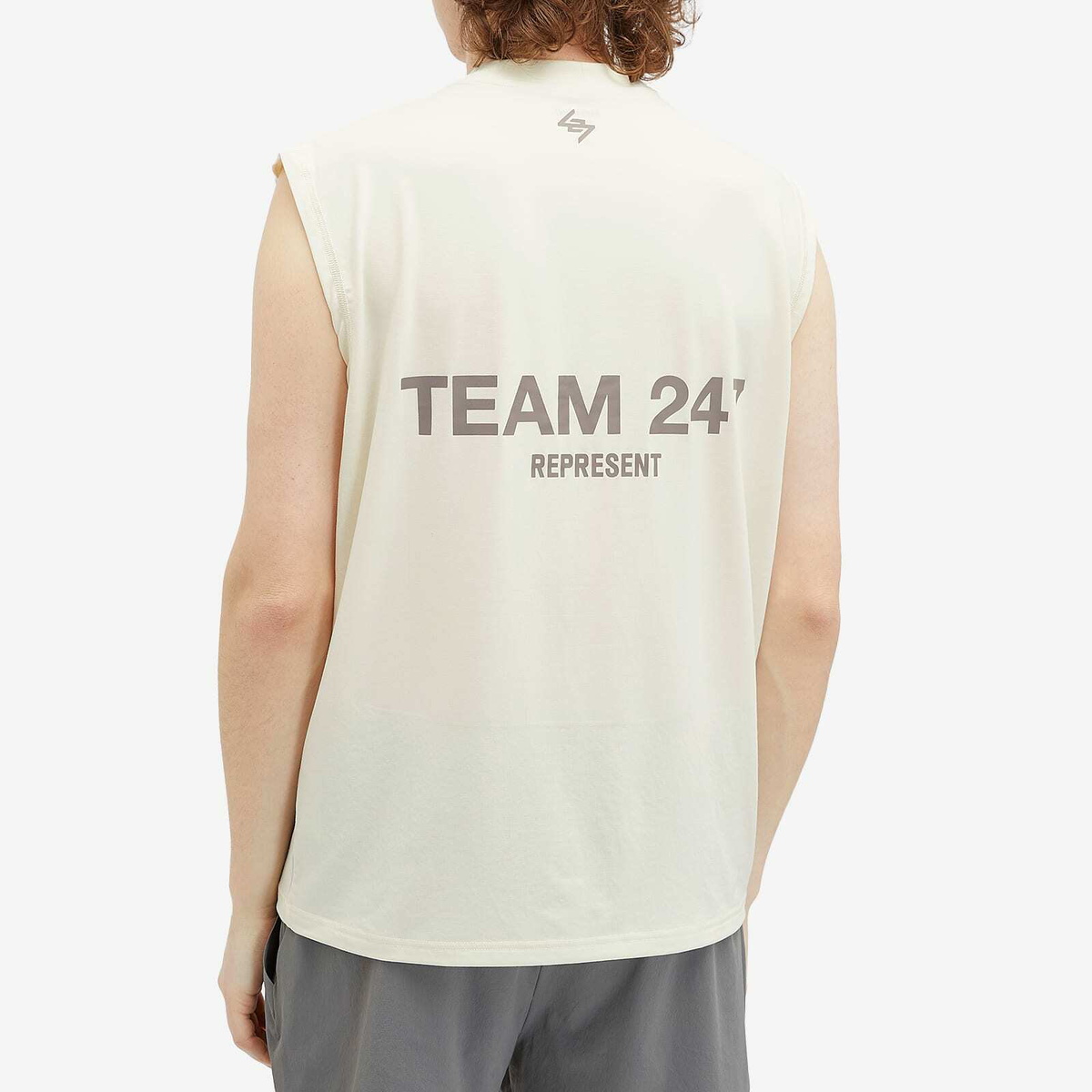 Represent Men's Team 247 Oversized Tank in Cream Represent