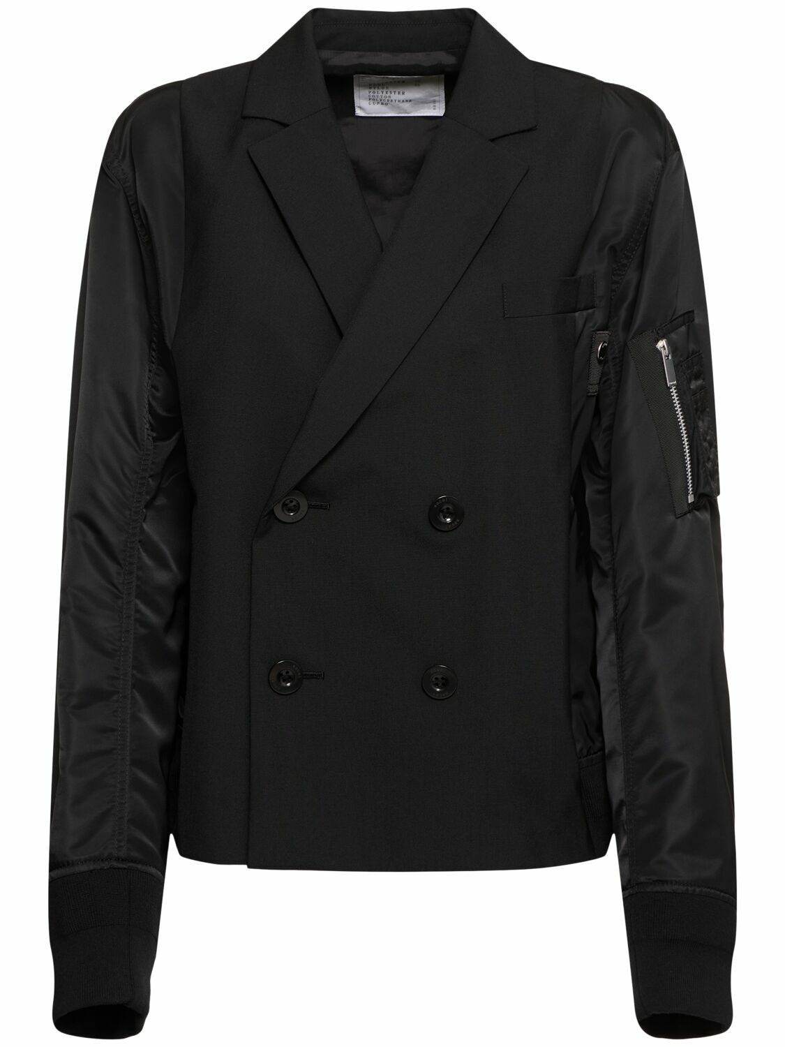 SACAI Suiting & Nylon Twill Jacket Sacai