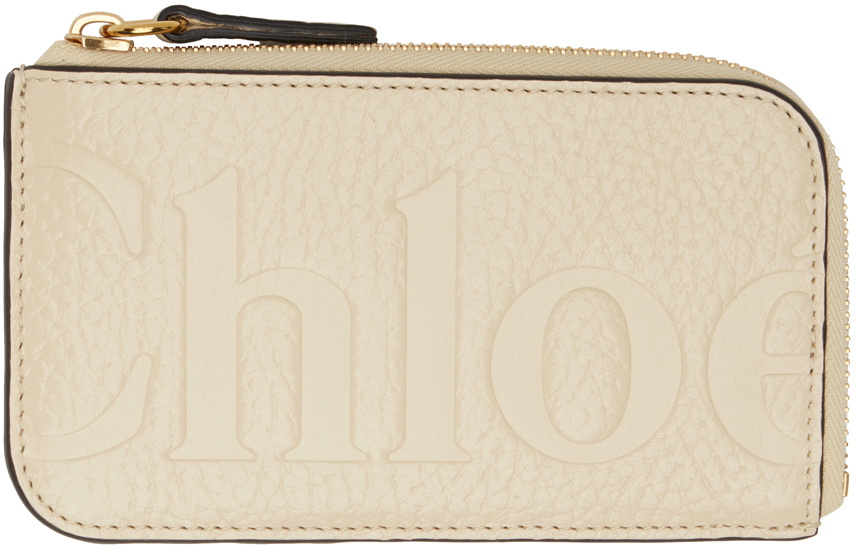 Chloé Beige C 'Chloé' Small Purse Card Holder Chloe