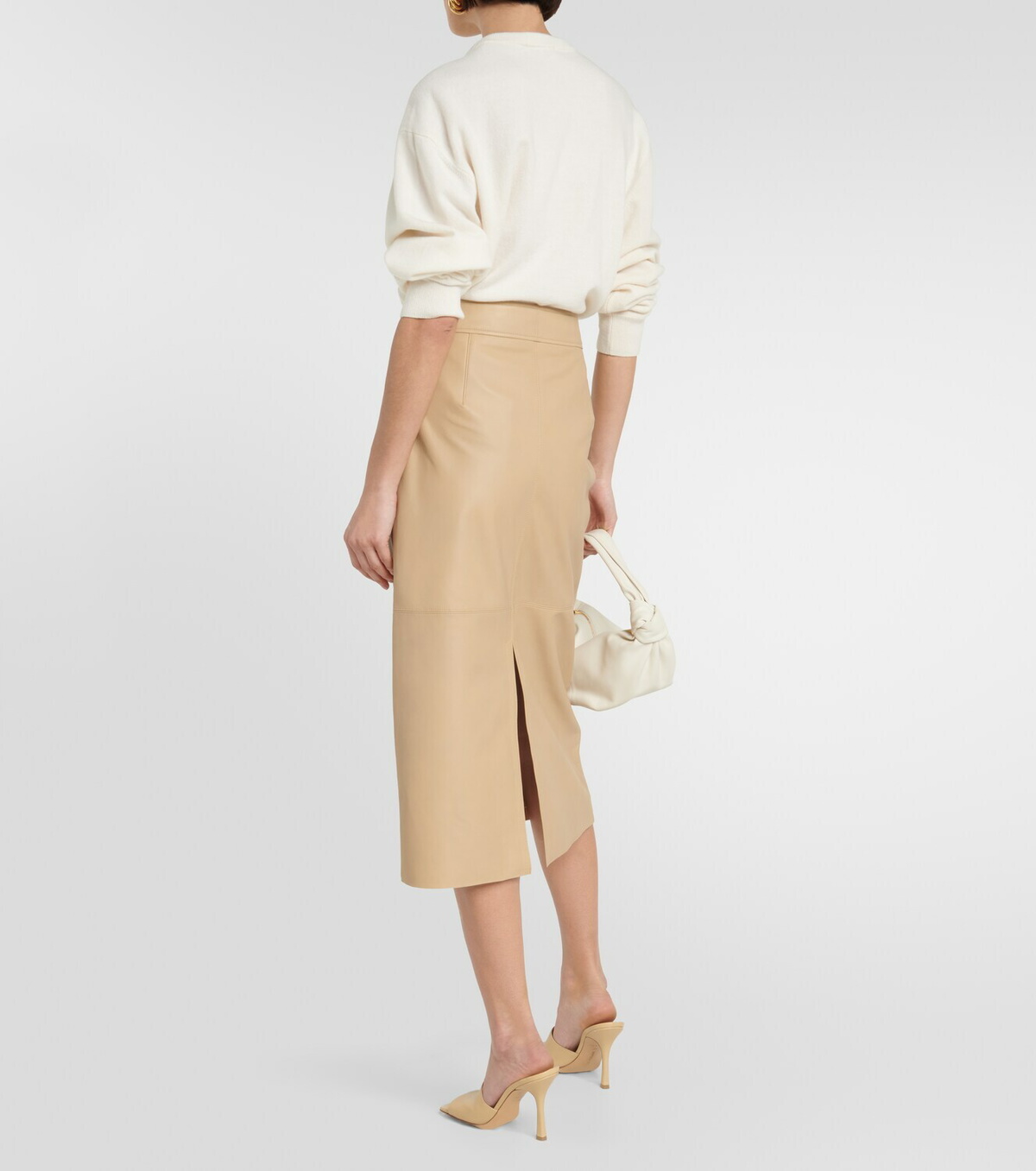 The Frankie Shop Heather leather pencil skirt The Frankie Shop