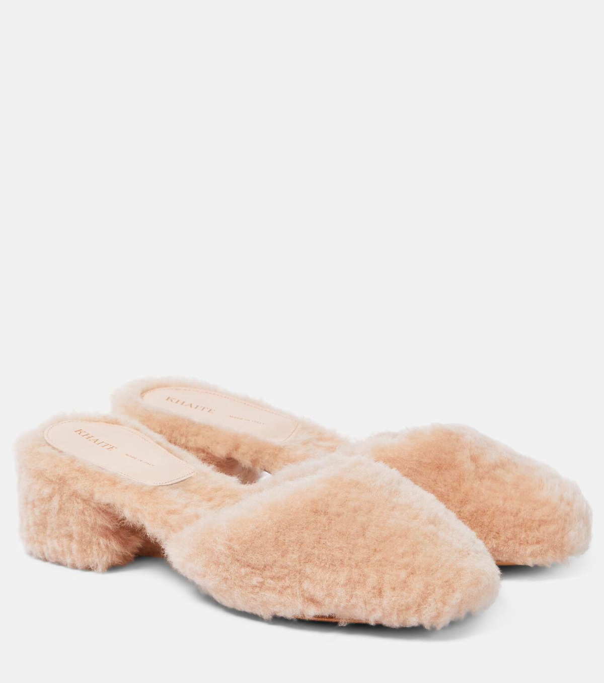 Khaite Clio shearling mules Khaite
