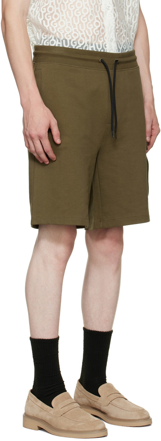 Hugo Khaki Dizzi Shorts Hugo Boss