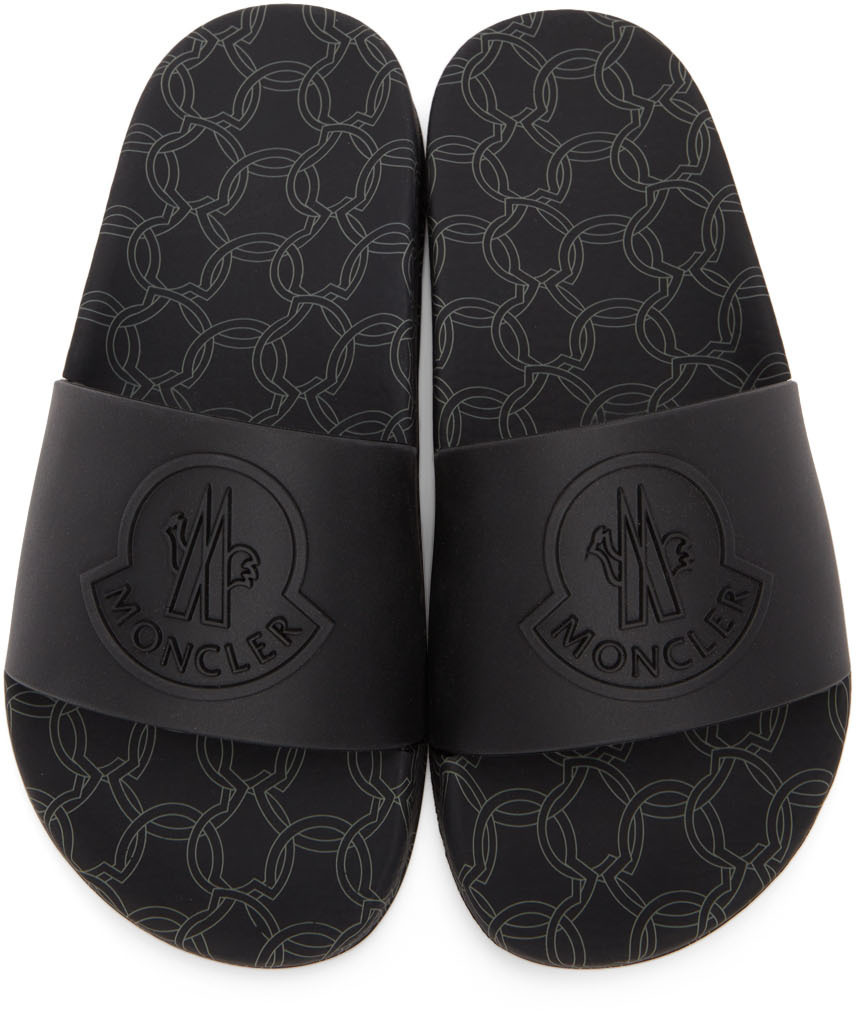 Moncler Black Jeanne Slides Moncler