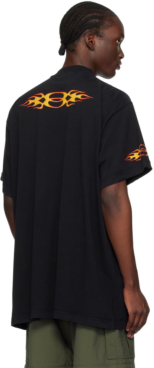 Balenciaga Black Burning Unity T-Shirt Balenciaga