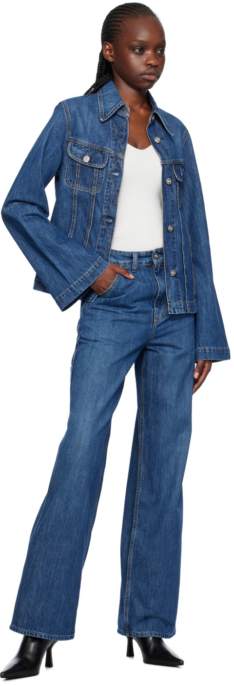 Our Legacy Blue Lasso Denim Jacket Our Legacy