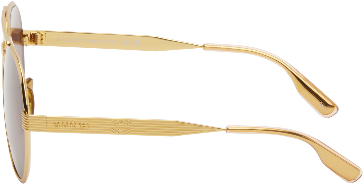 Gucci Gold Aviator Sunglasses Gucci