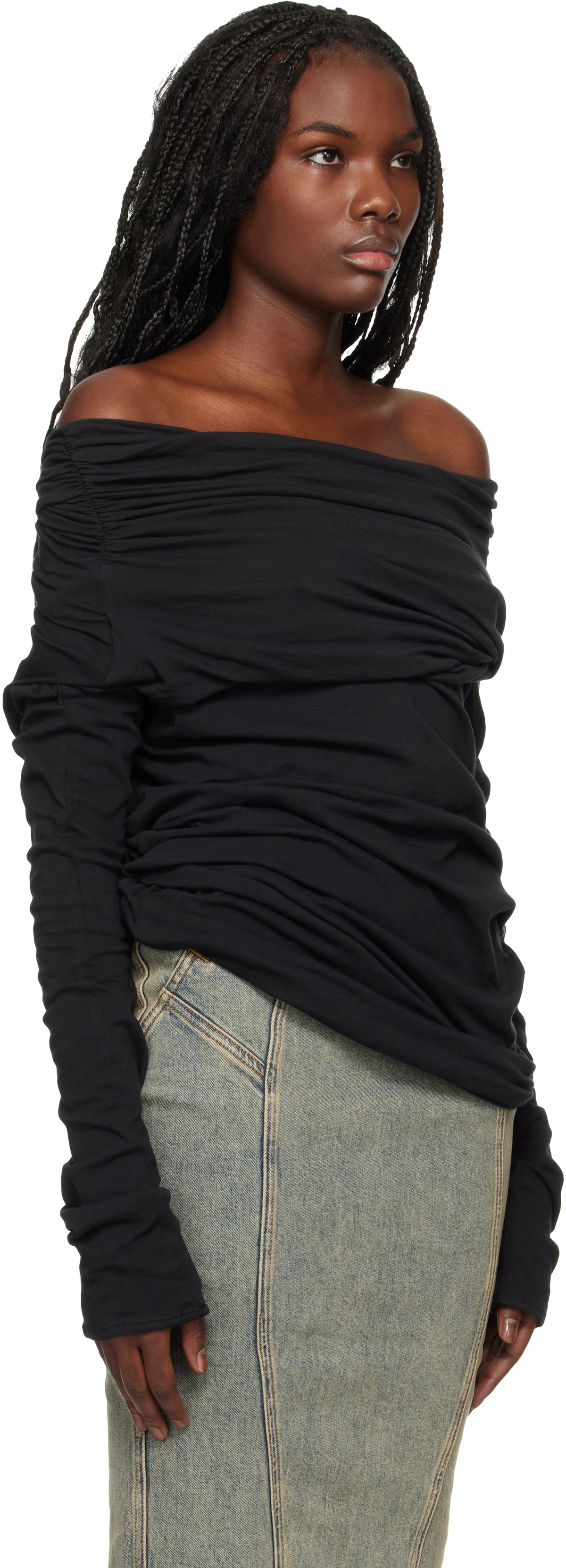 Entire Studios Black Bound Top Entire Studios