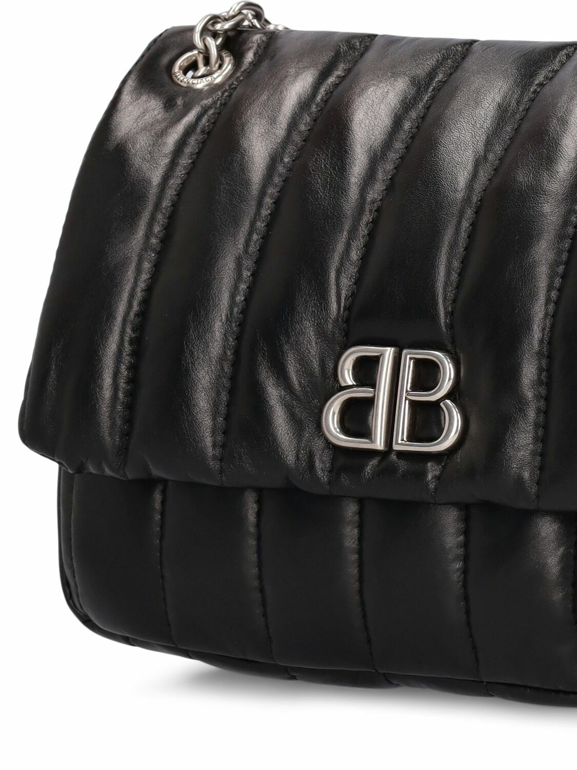 BALENCIAGA Mini Monaco Leather Shoulder Bag Balenciaga