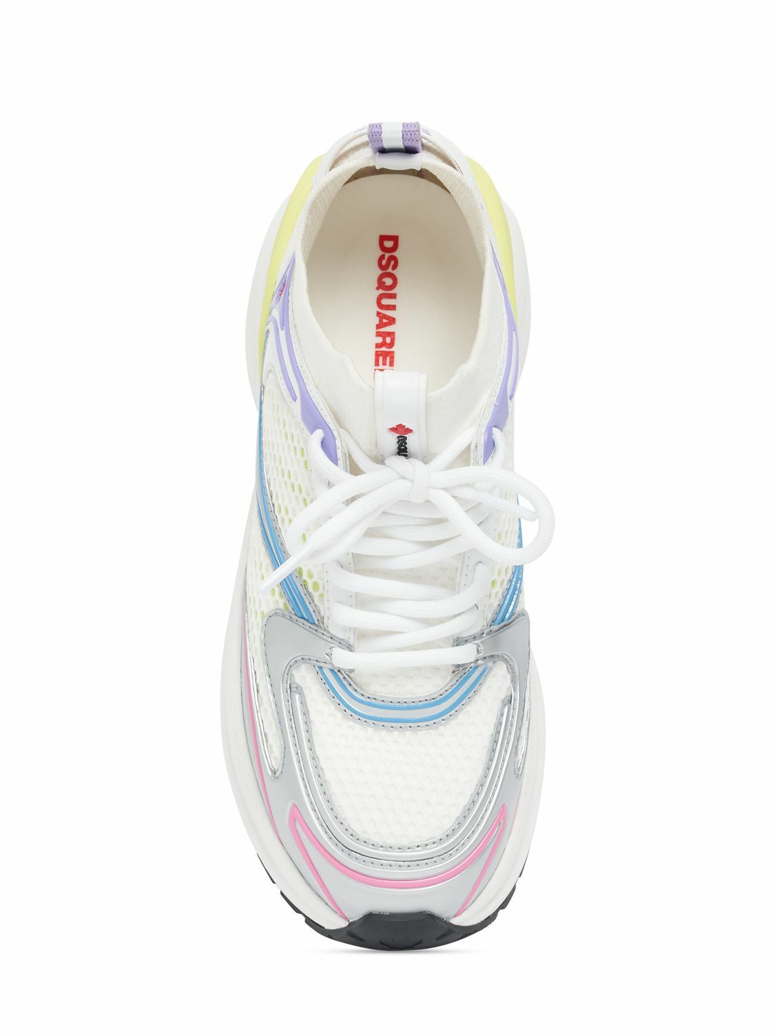 DSQUARED2 - Dash Leather & Mesh Sneakers Dsquared2